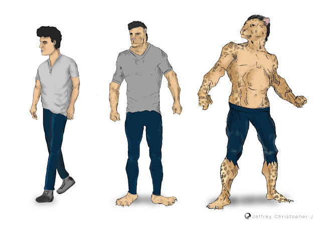CHRISDEZINE, The Blog: Metamorphose- Human ~~ Leopard hybrid ( Idea ...