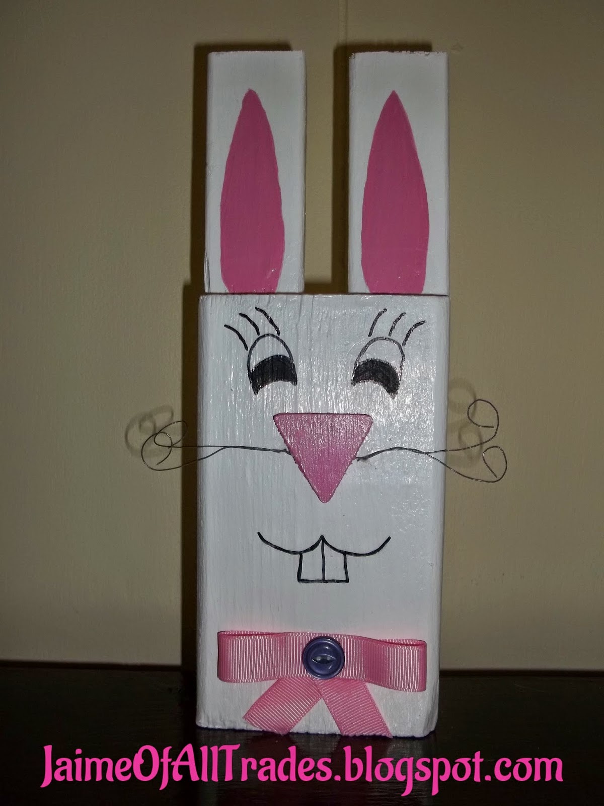 Jaime of All Trades: DIY Scrap 2x4 Bunny