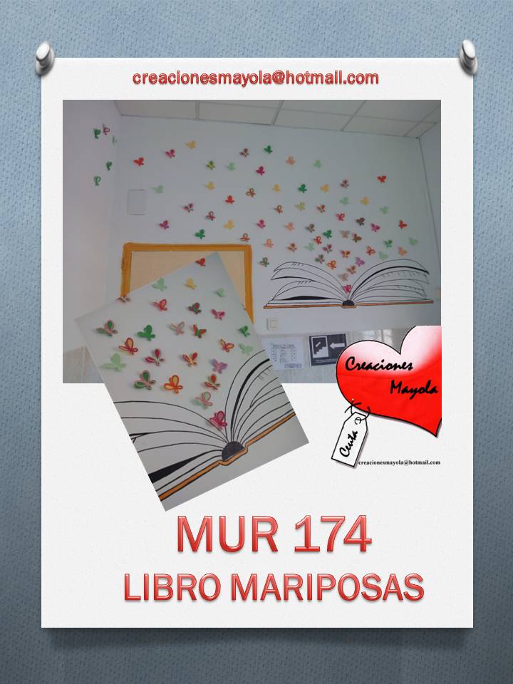 Creaciones Mayola: LIBRO MARIPOSAS, DÍA DEL LIBRO, BIBLIOTECAS ESCOLARES.