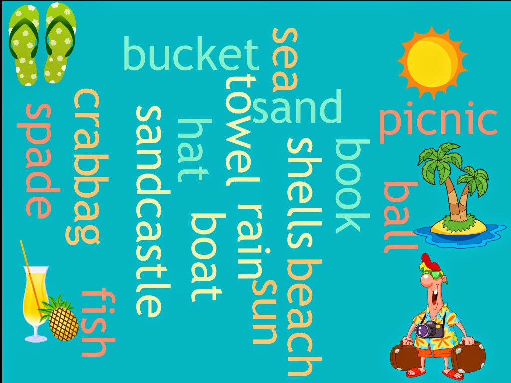 LITTLE BLOGGERS 2: my word cloud for summer by Carmen