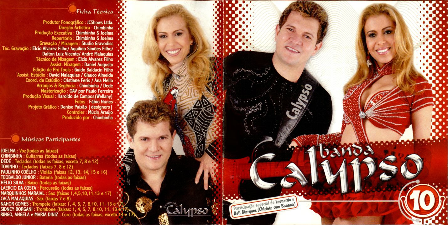 Encarte: Banda Calypso - Volume 10 - Encartes Pop