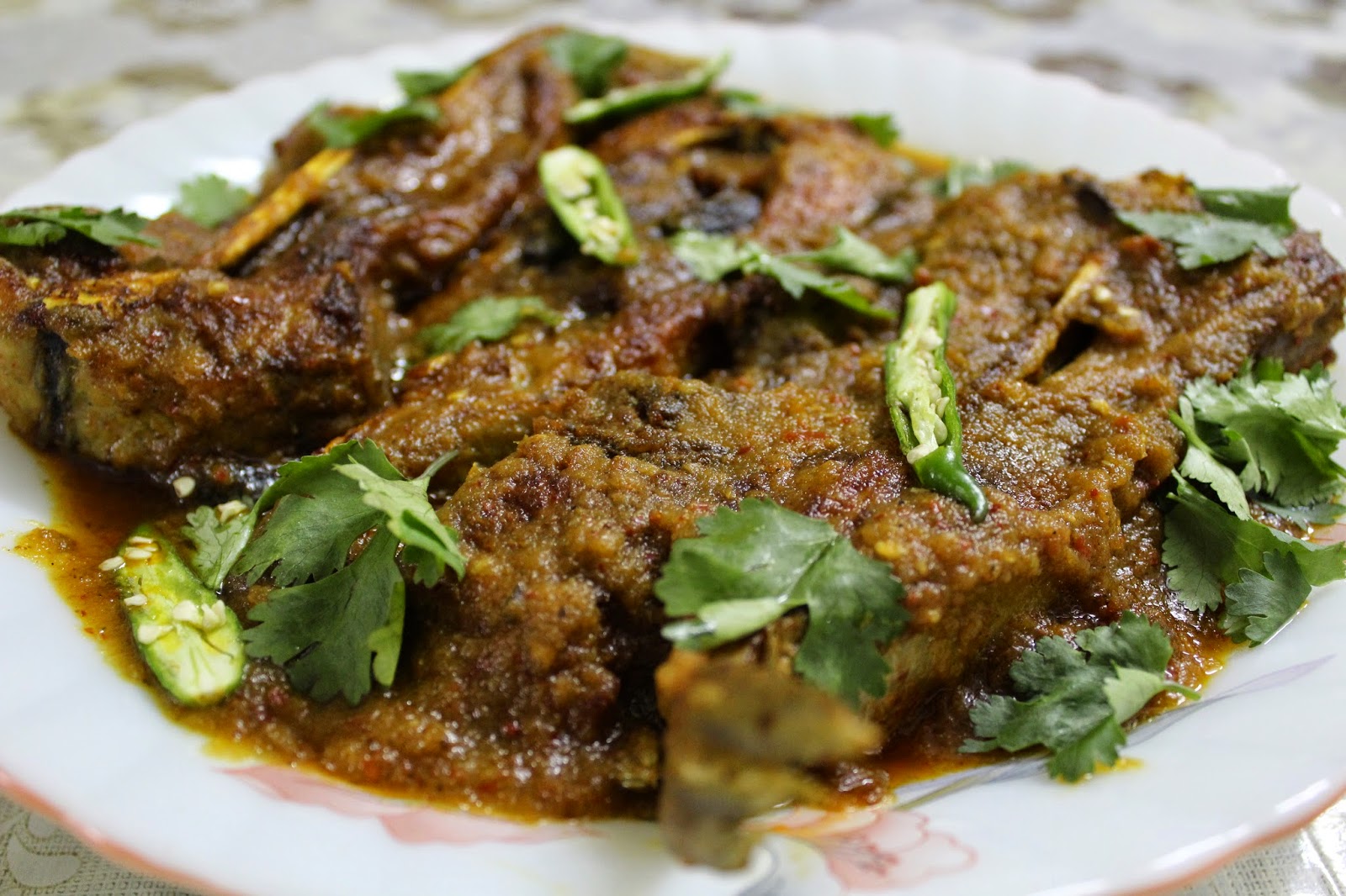 Flavors & Spices of India: Recipe Of Chital Macher Jhal (Spicy Curry Of ...
