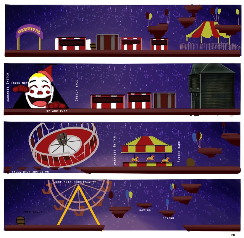 CGA Third Year project: Carnival Concept art level design [Emma]