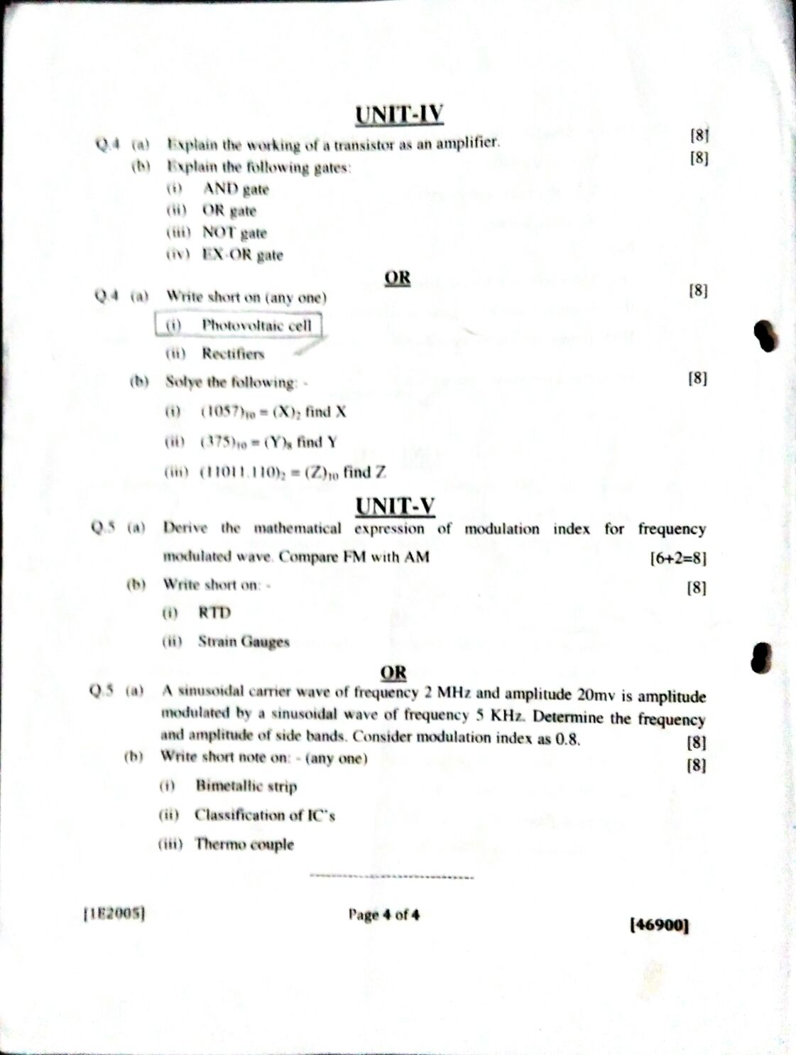 Last 5 years BEE Question Papers of RTU ~ SharmaGS