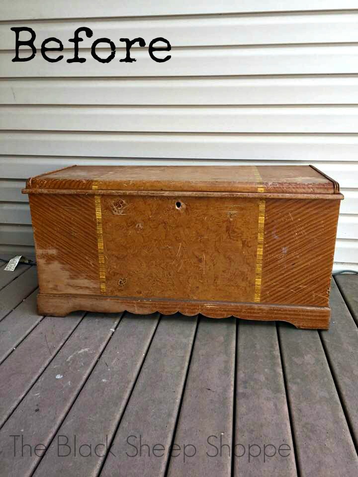 Vintage Cedar Chest Painted in Coco