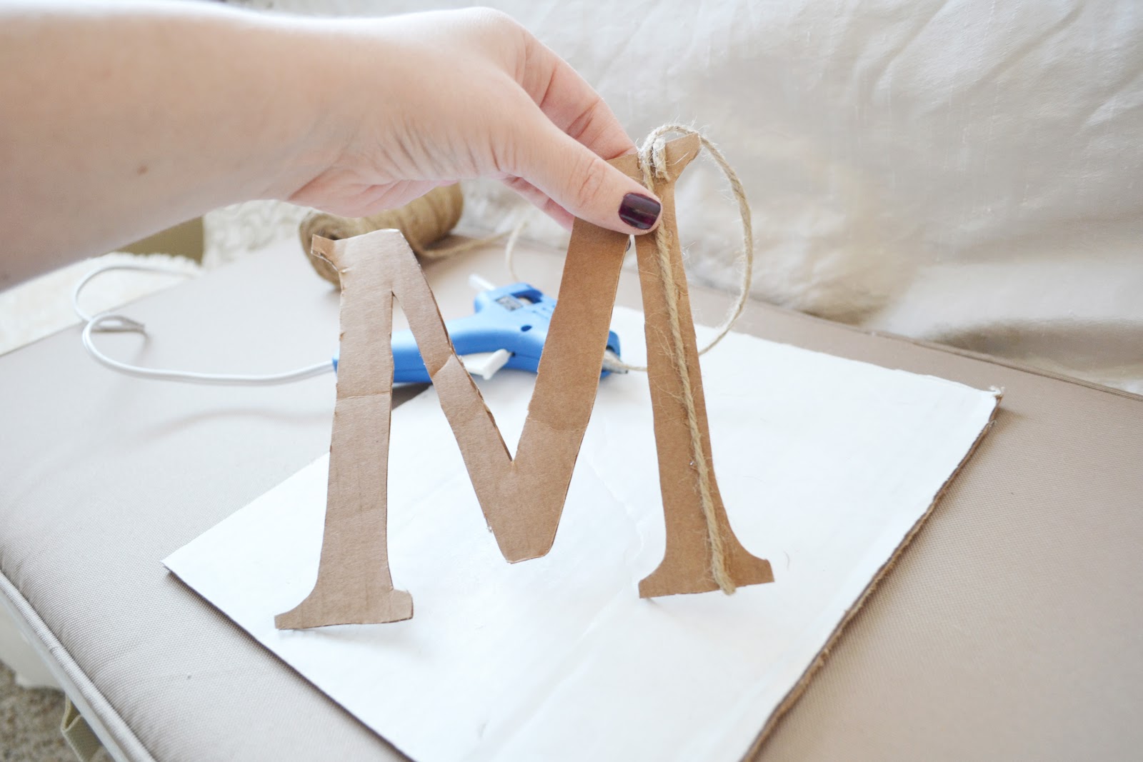 Fawn Over Baby: DIY: Twine-Wrapped Initials