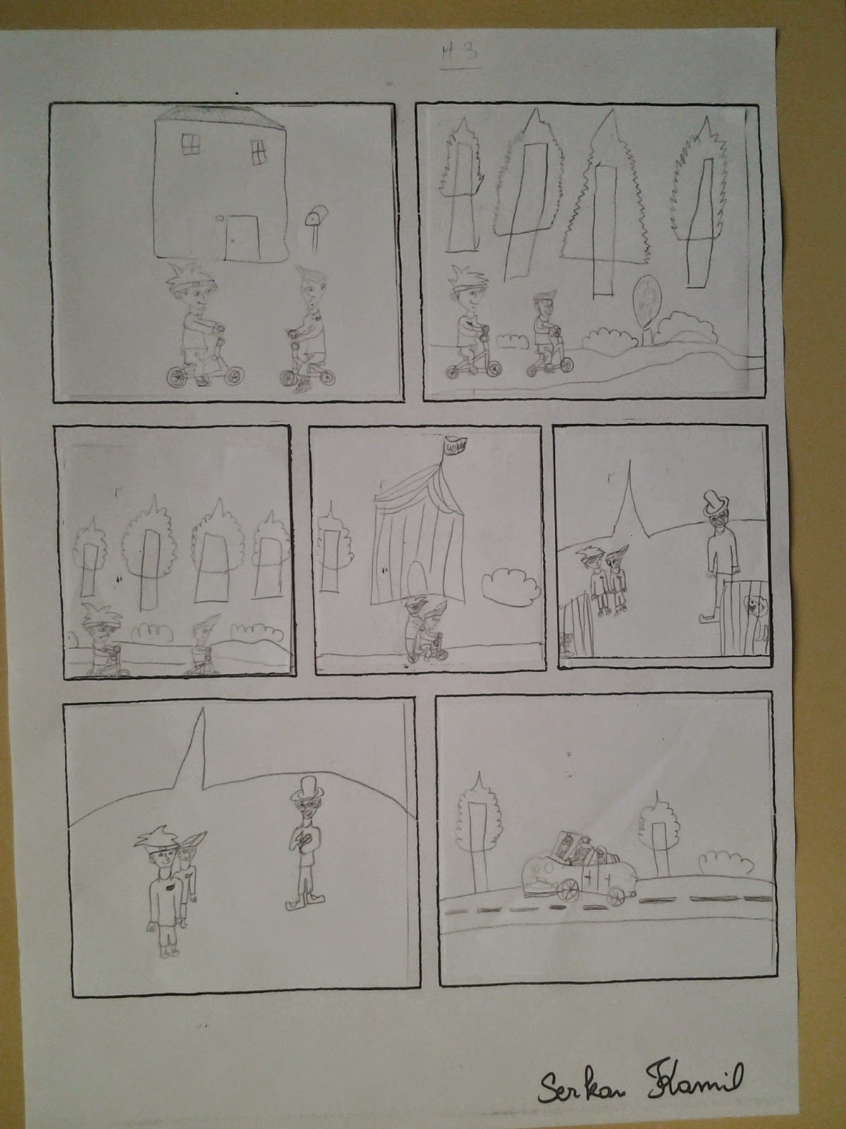 Les petits Donzelot: REALISER UNE PLANCHE DE BD