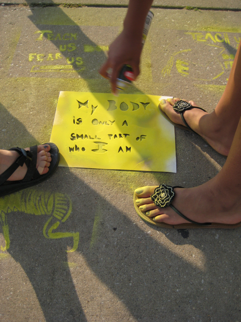 living community arts: stencil street art: examining consumerism and ...