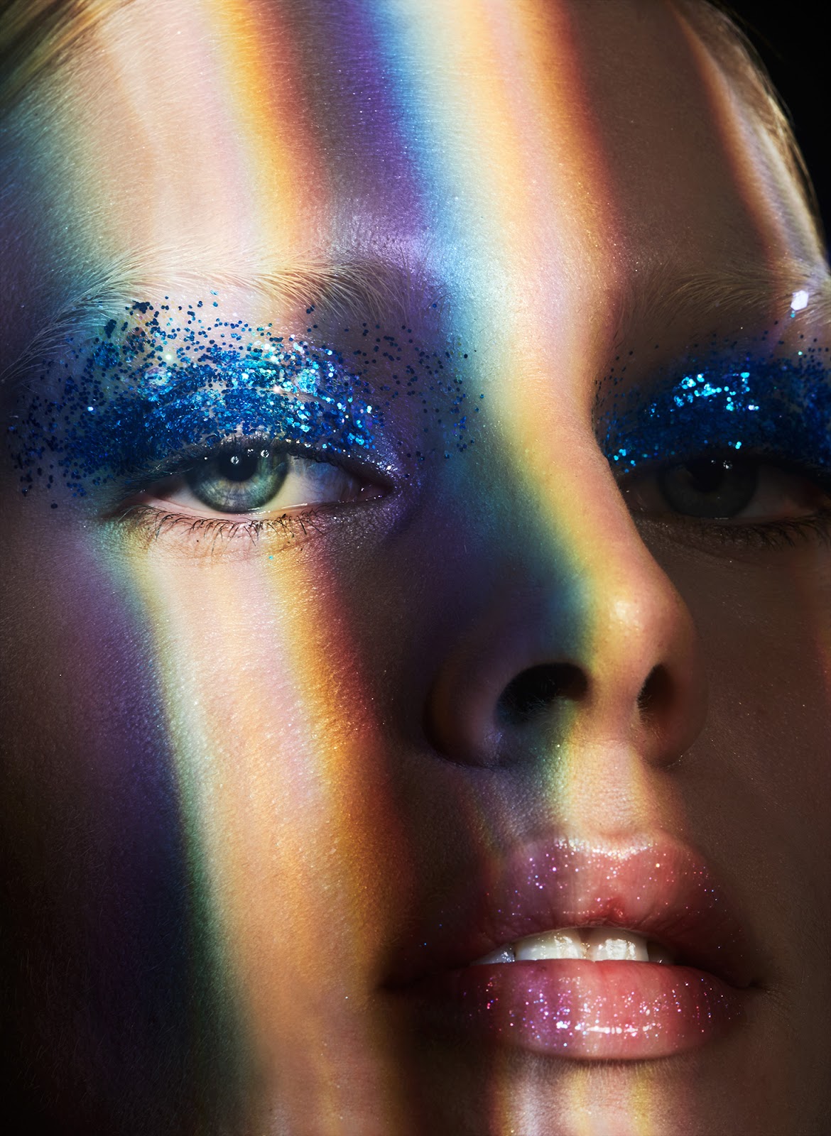 Beauty Makeup Shadows Dramatic Light Window Blinds Projector Prismatic ...