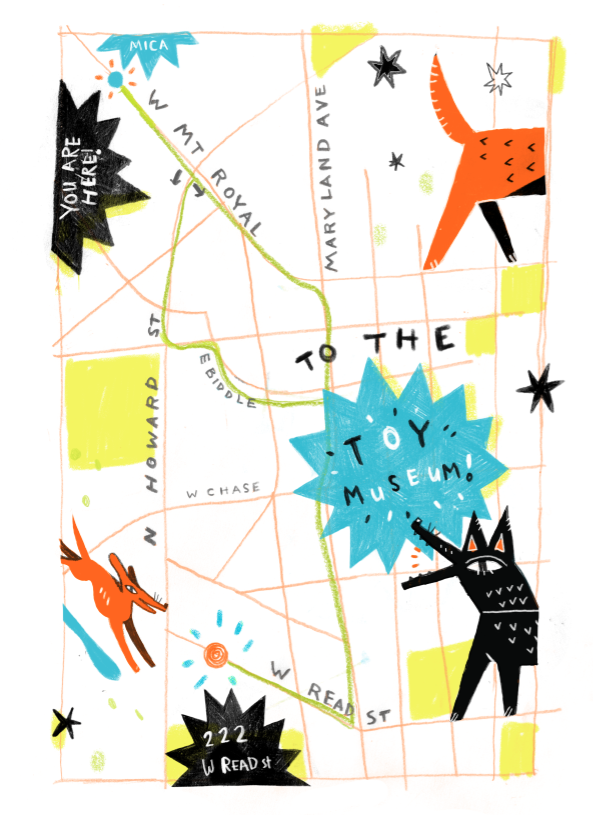 Illustrated Maps: Map to the Toy Museum!
