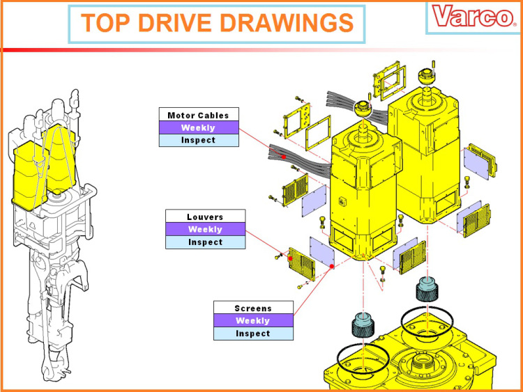 TOP DRIVE DRAWINGS ~ Oil-Rig Documents