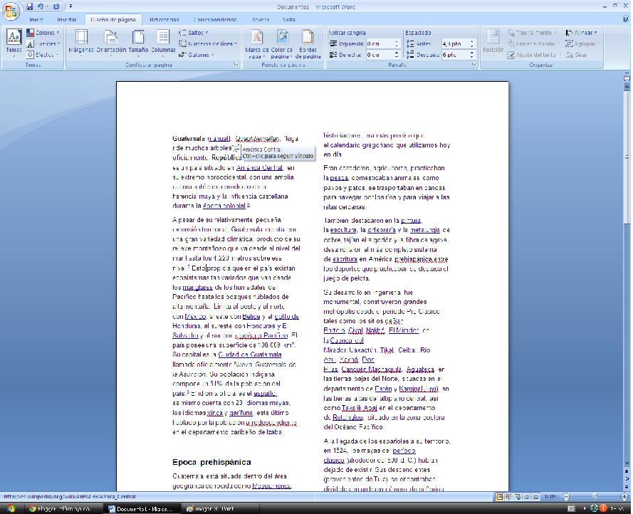 office ayuda: ayuda para poner el texto en columnas en office word