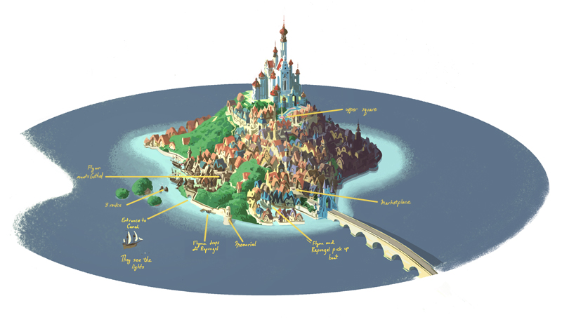 the art of kevin nelson: "Tangled" map of city and detail