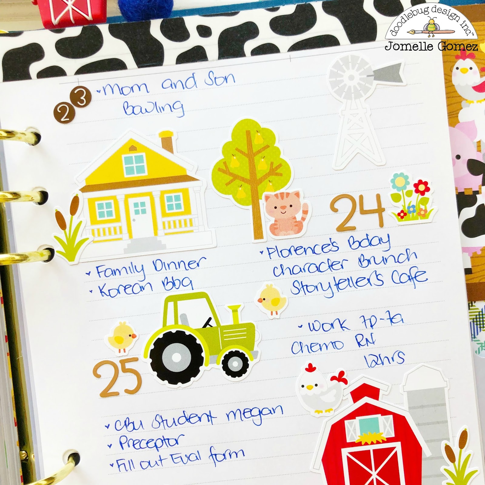 Doodlebug Design Inc Blog: Down On The Farm | Planner Pages with Jomelle