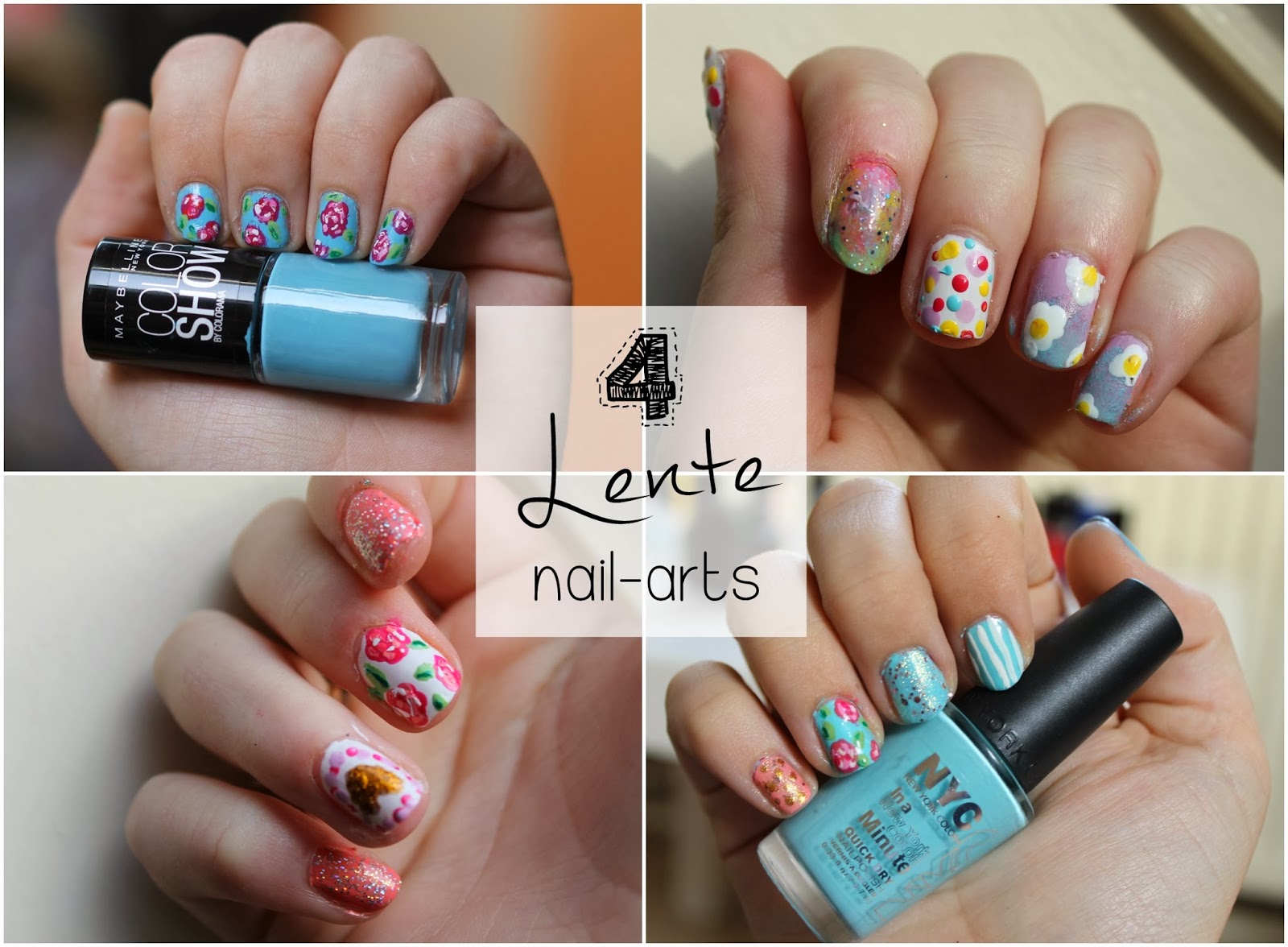 I Heart Beauty and Fashion: Vier lente nail-arts