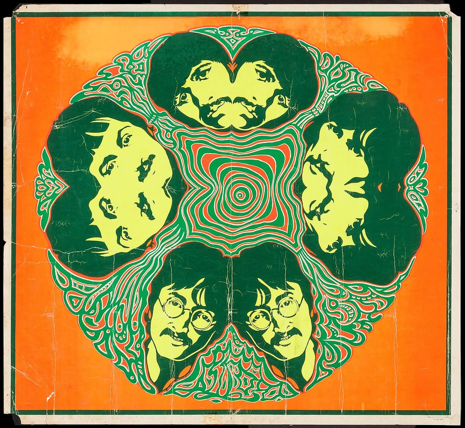 Artifact: Psychedelic Beatles poster, 1967