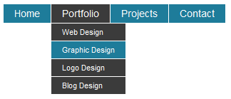 Welcome to my internet world.: Simple drop down menu using HTML & CSS