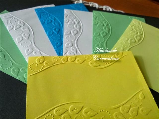 Felicitari handmade (realizate manual): Carton embosat