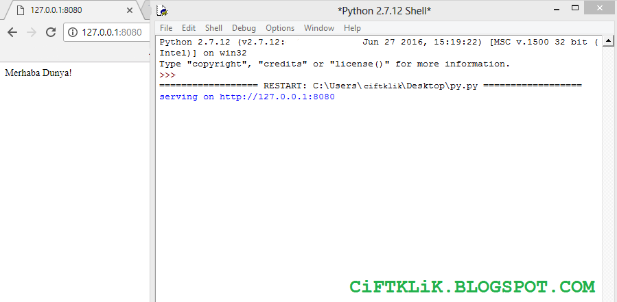 Python Webapp2 Modülü - Merhaba Dünya