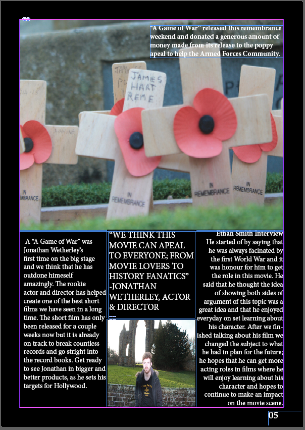 Movie Double Page Spread