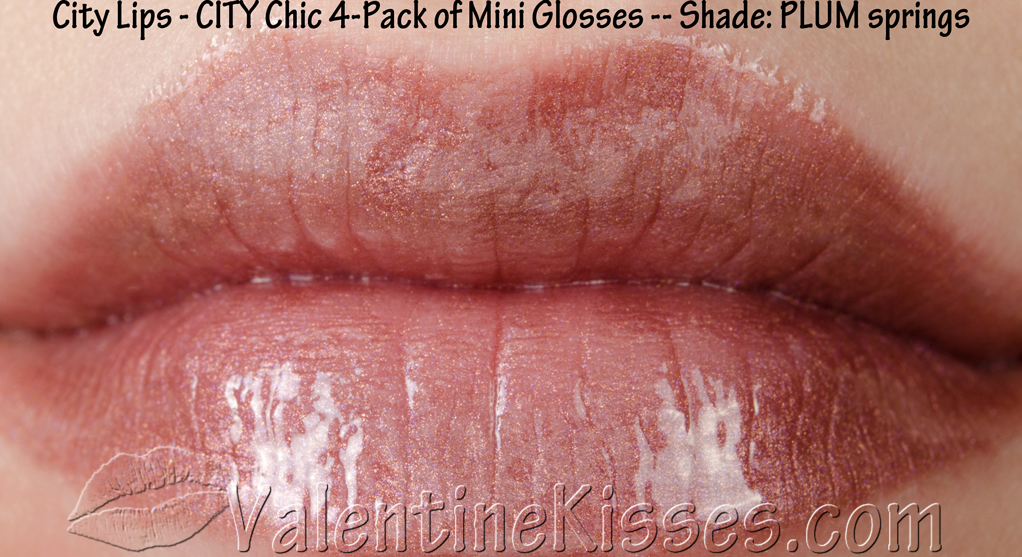 Valentine Kisses: City Lips CITY Chic 4-Pack of mini glosses - pics ...