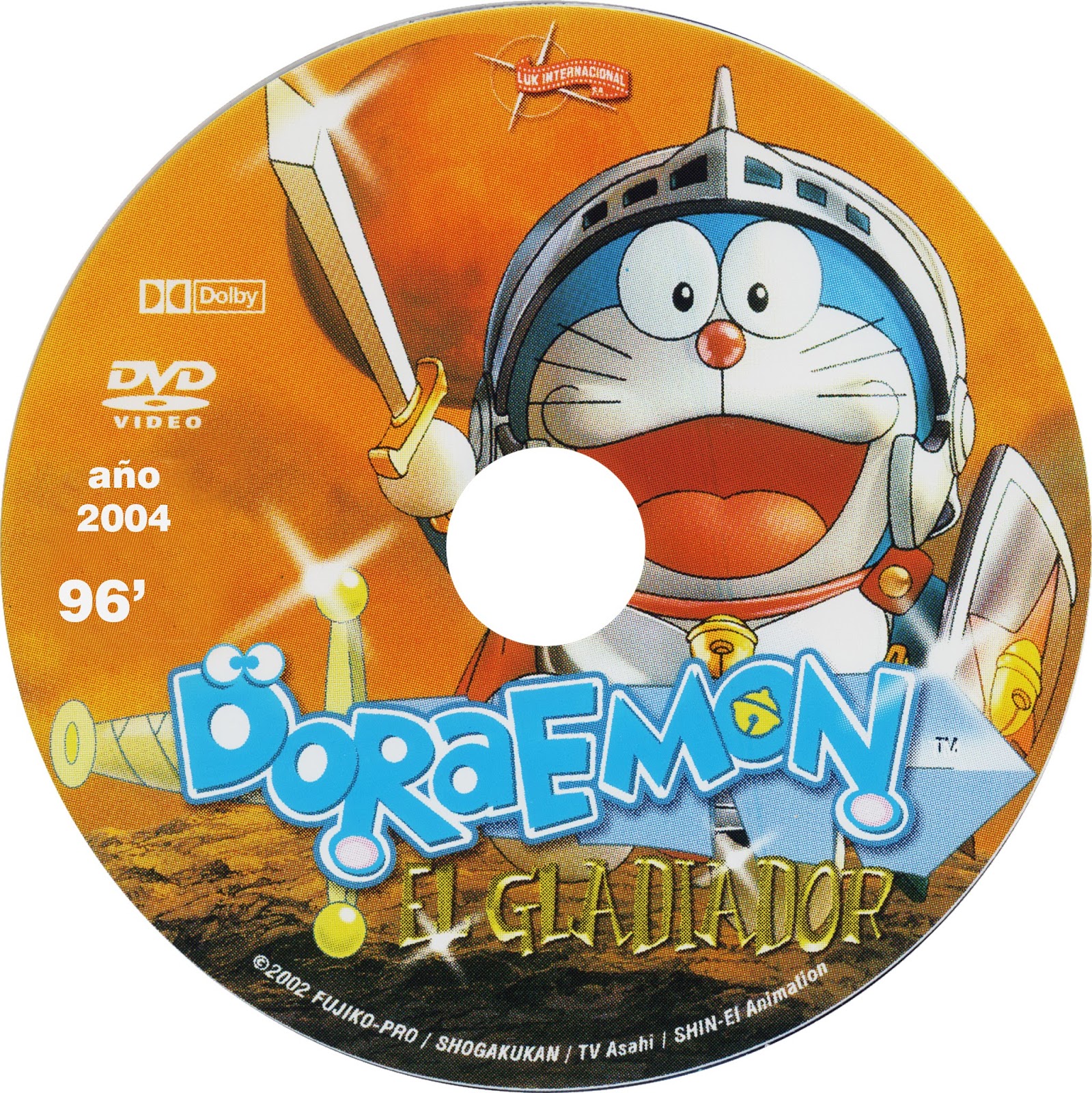 Caratulas de películas DVD para cajas CD: Doraemon el Gladiador ...