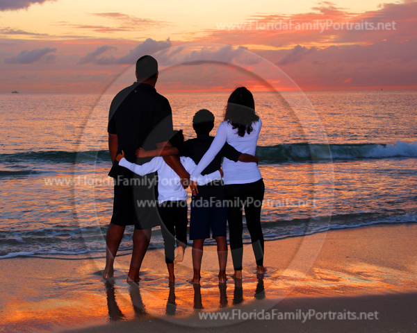 Miami family beach portraits