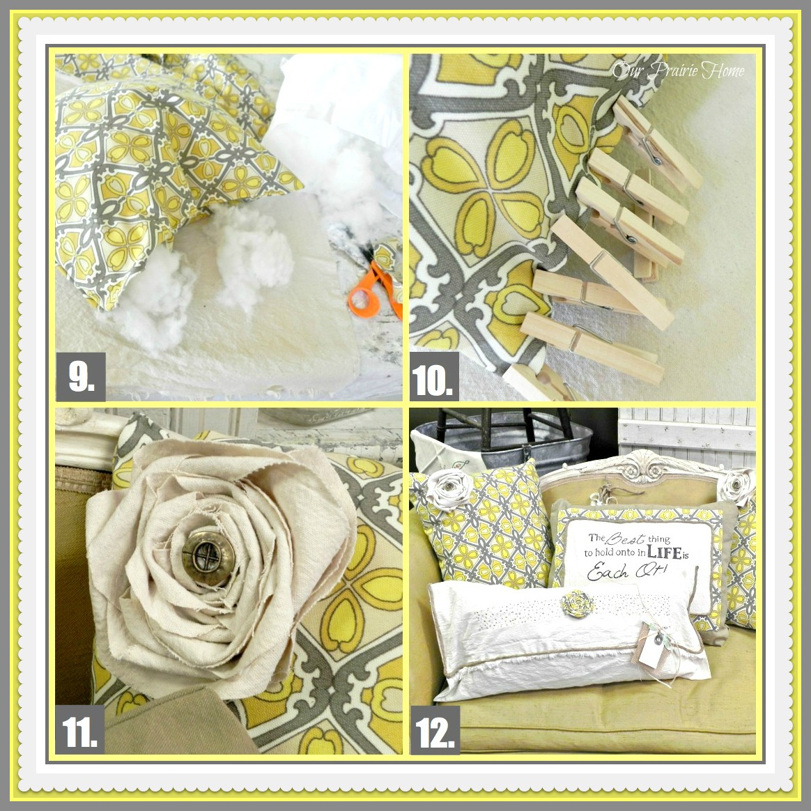 Our Prairie Home: 3 Easy No Sew Pillows {Tutorial}