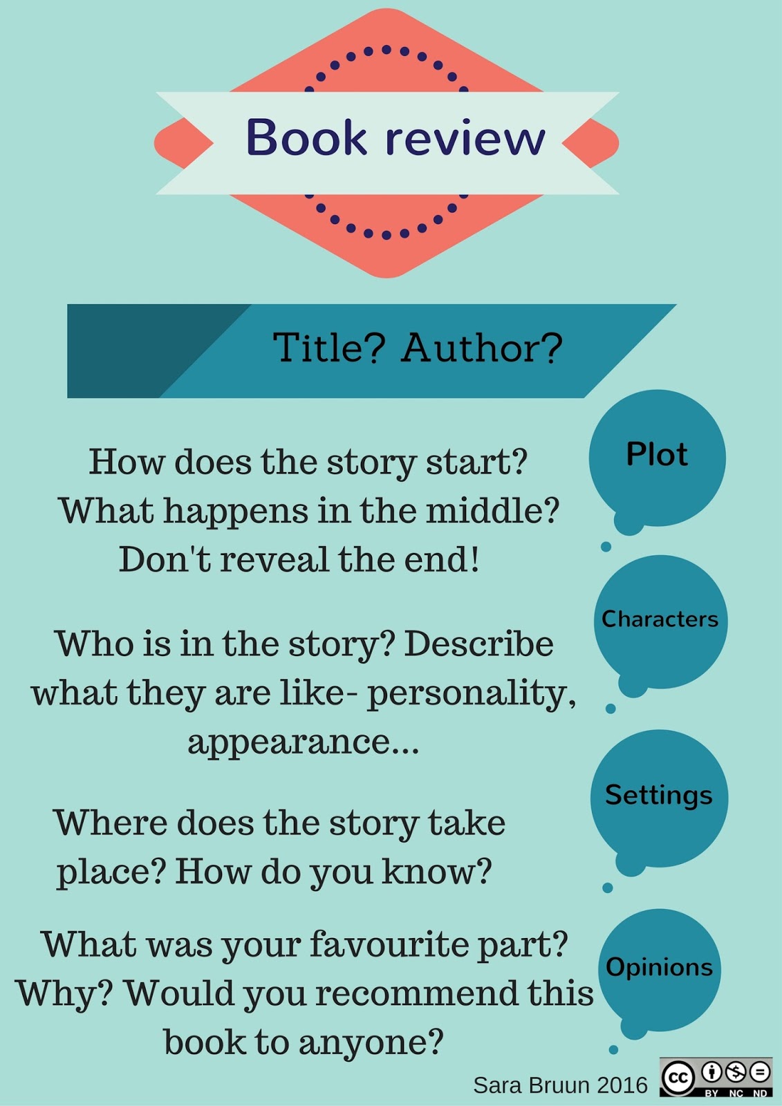 Sara Bruuns klassrum: How to write a book review...