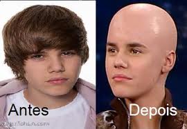Blog's Jeniffer: Famosos e Curiosos: Justin Bieber Careca!!!