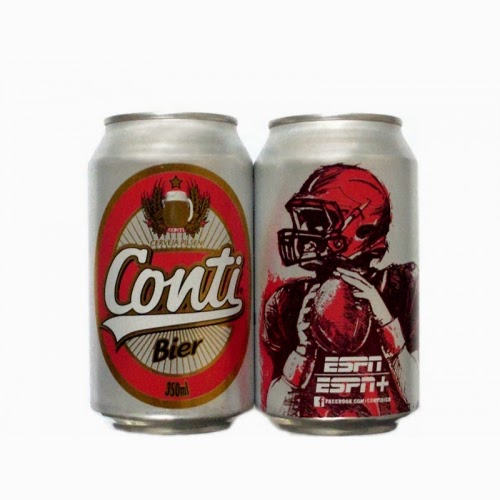 O Colecionador de Latas: Cerveja Conti Bier - Edição Especial NFL