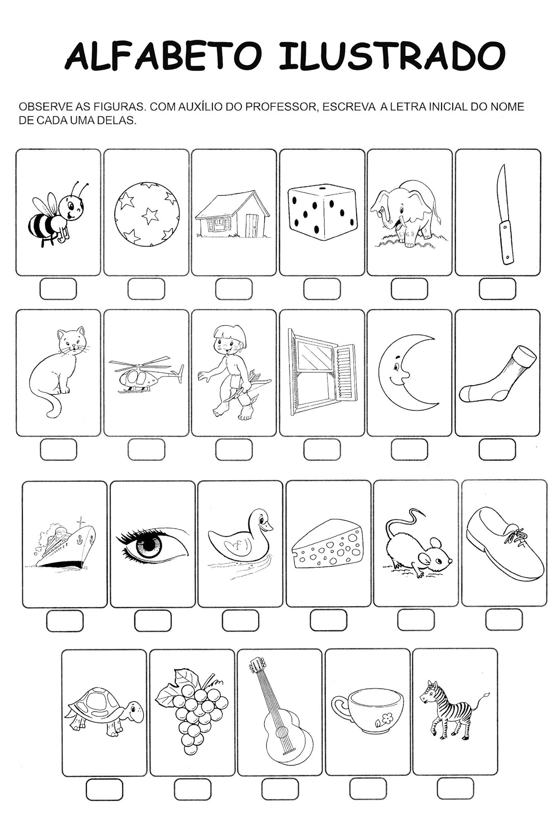 Pedagógiccos: Atividade: letra inicial