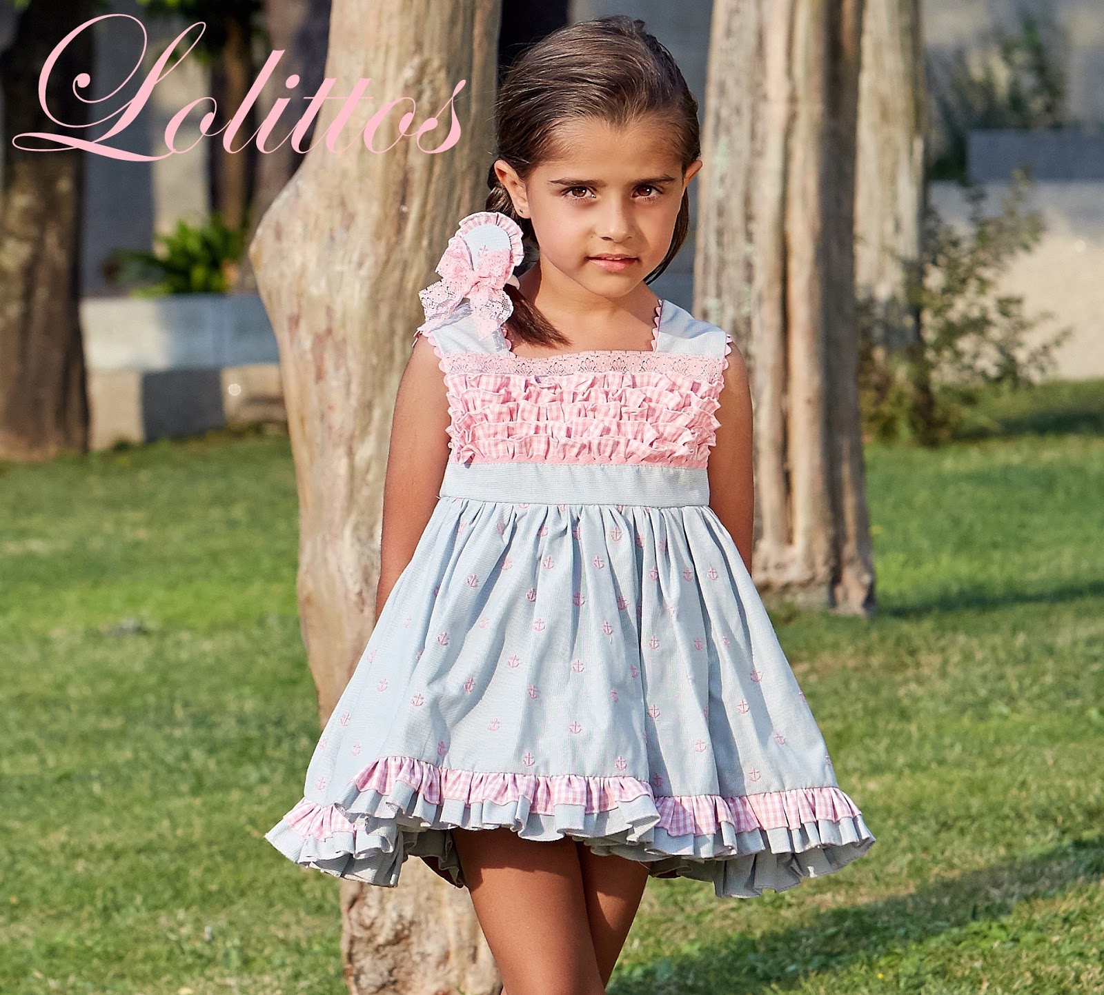 marron chocolate: VESTIDO ANCLA BY LOLITTOS