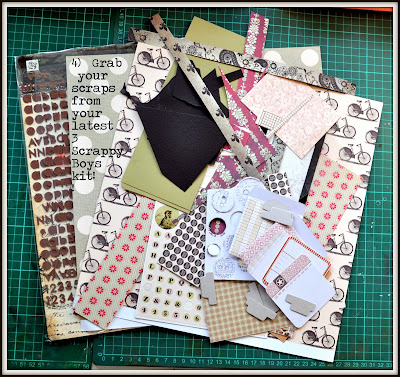 SCRAP ADDICT: 3 Scrappy Boys Mixed Media Tutorial {Keep me in Your ...