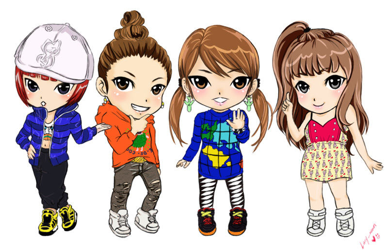 ~A cocachosha blog~: 2NE1 cartoon