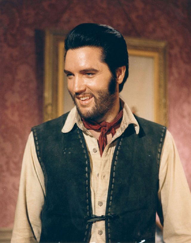 Rare Color Photographs of a Bearded Elvis Presley During Shooting for ...