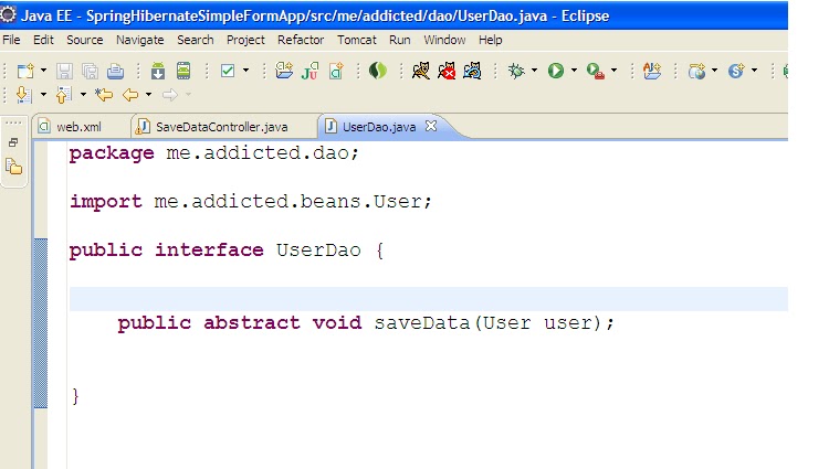 Working with Simple Form Controller using Spring & Hibernate | Addicted ...
