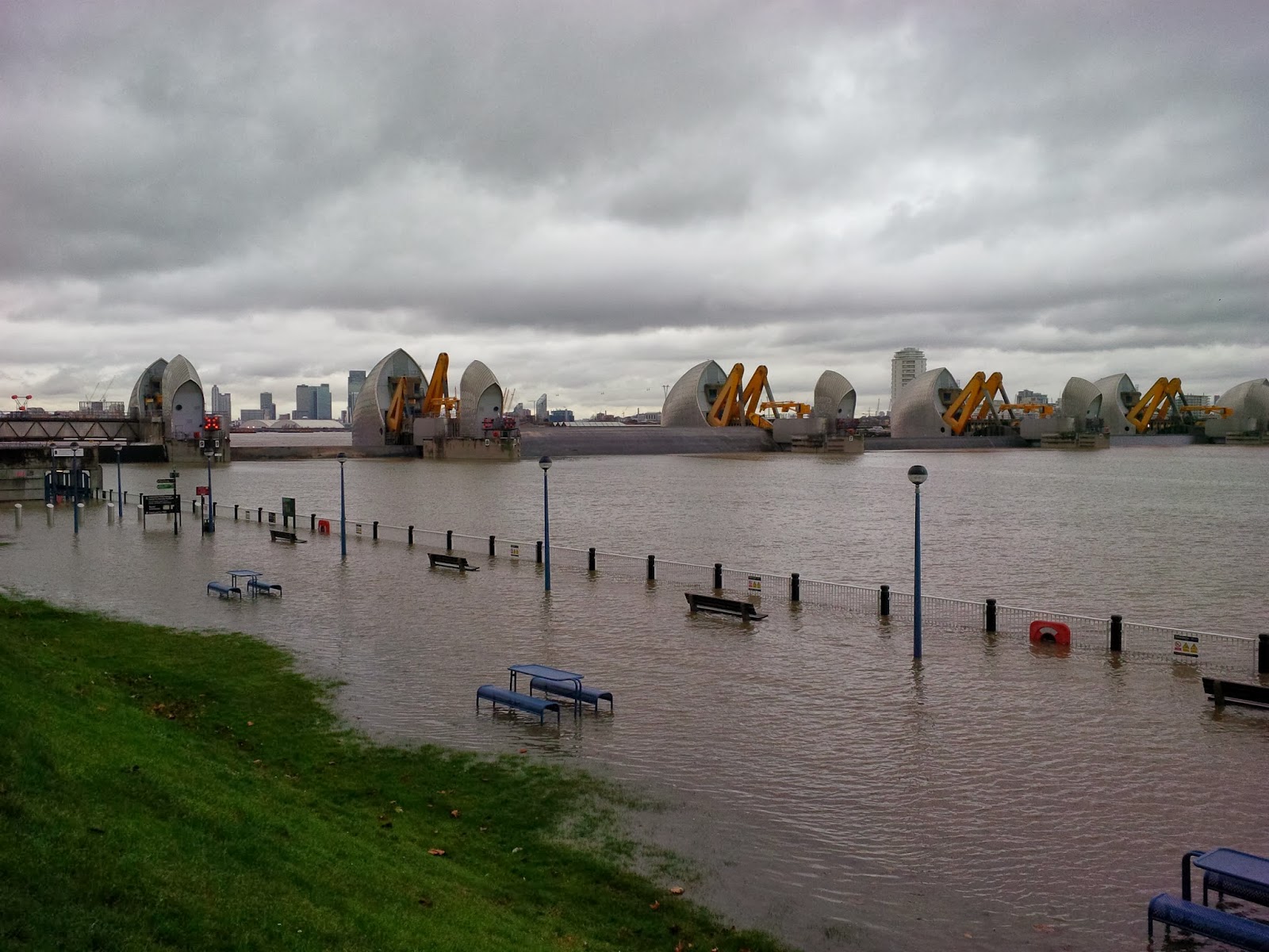 A day in the life of....: High tide at the Thames Barrier