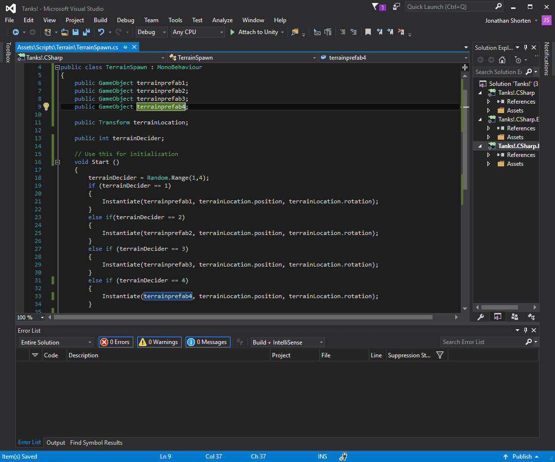Jonathan Shorten Games Design Blog