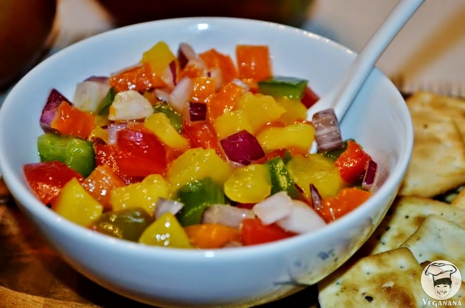 Salsa de Manga ~ Mango Salsa | Receita rápida e simples de fazer