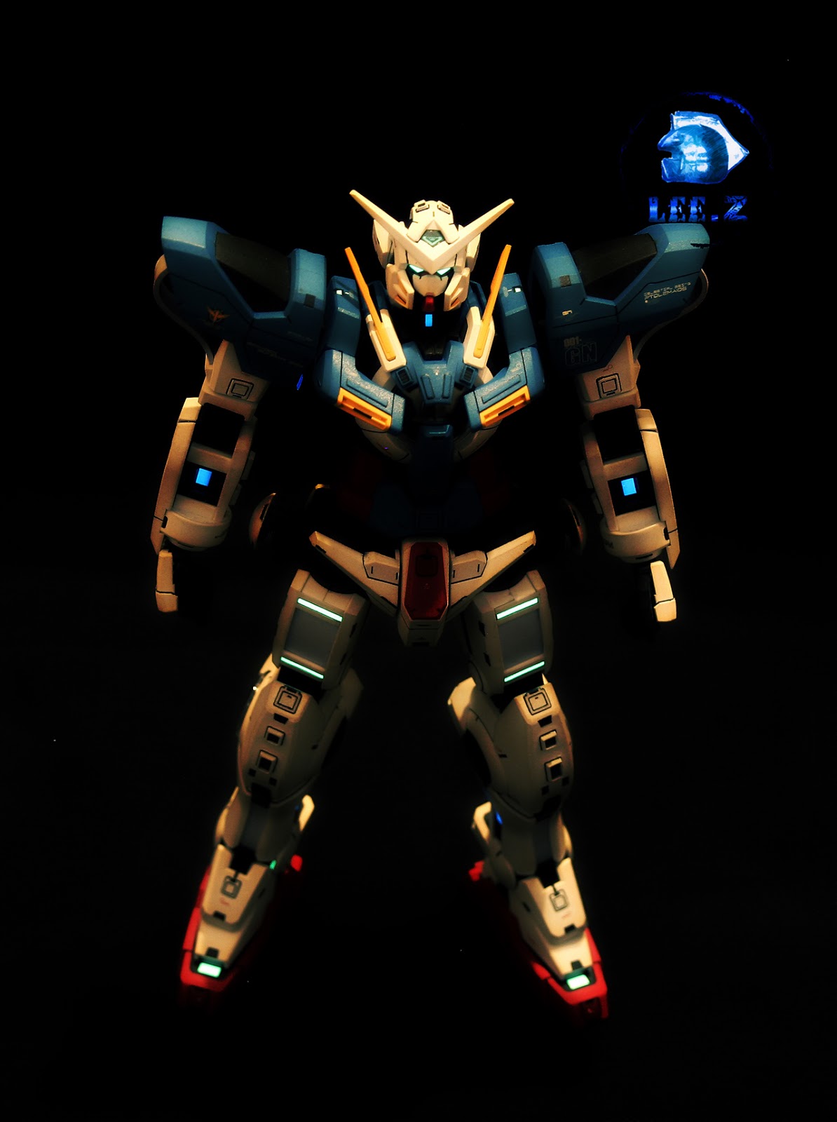 GUNDAM GUY: 1/60 Gundam Exia - Customized Build w/ Luminous Stickers