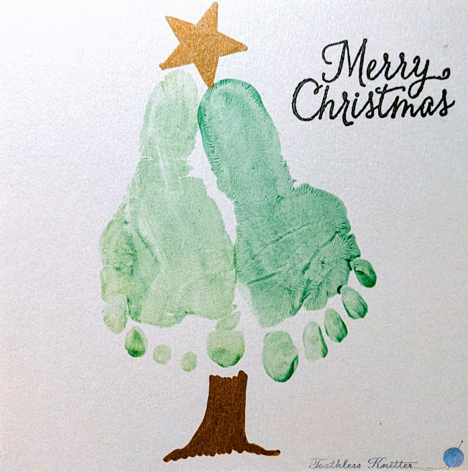 Footprint Christmas Tree