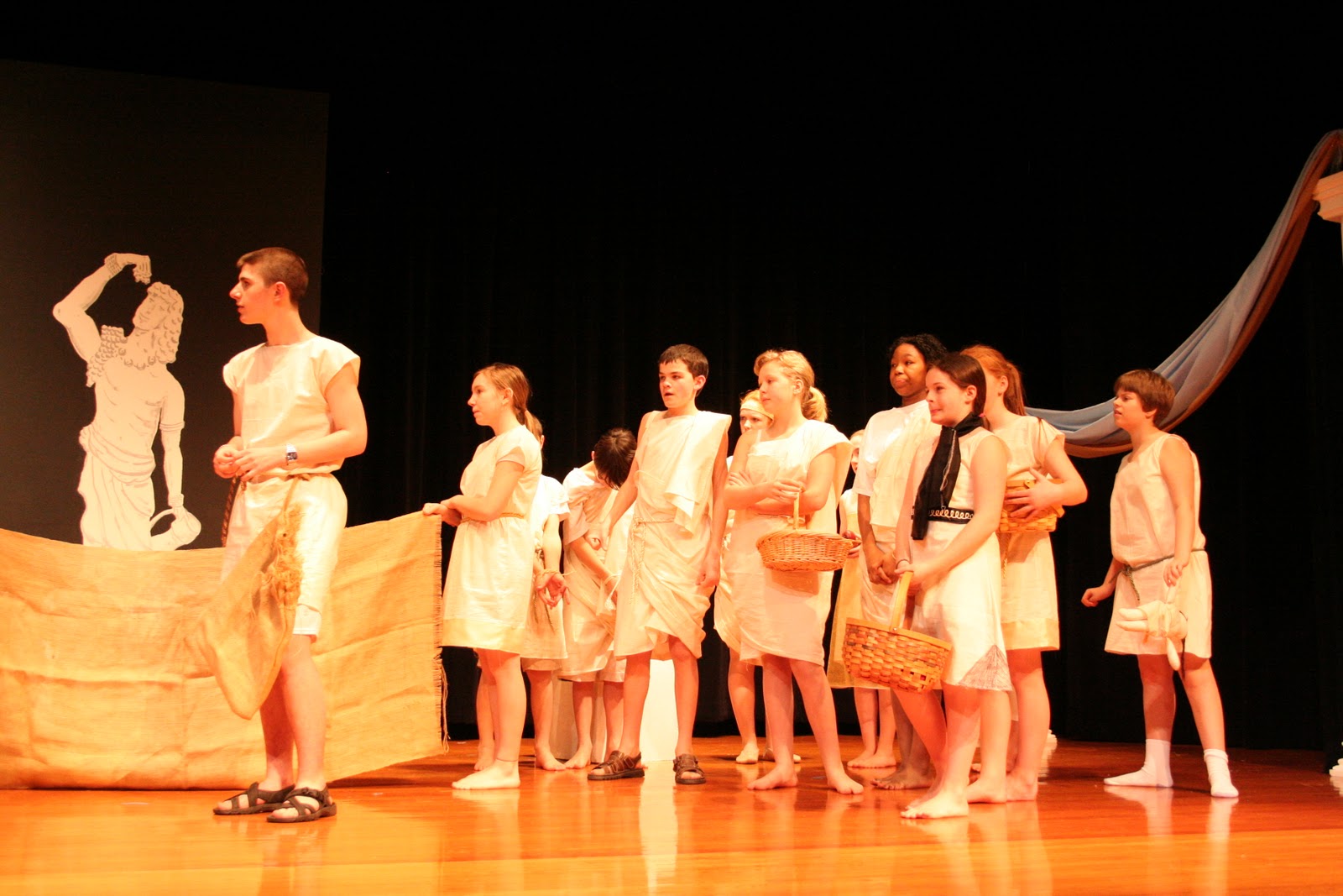 "Circus Olympus" ... Greek Theatre!: Athena & Arachne Production Photos