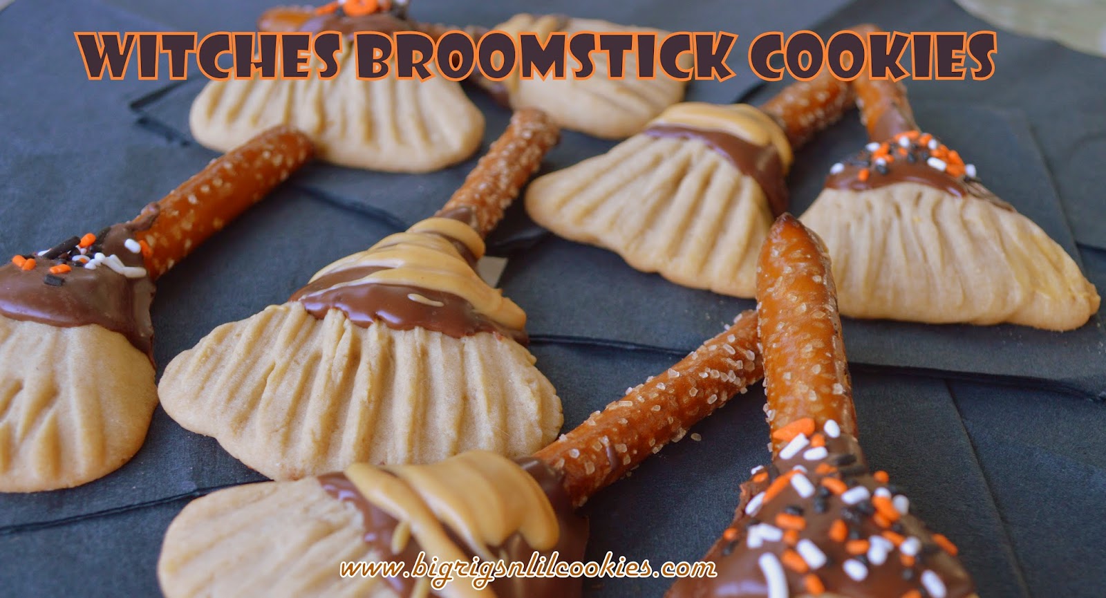 Big Rigs 'n Lil' Cookies: Witches Broomstick Cookies
