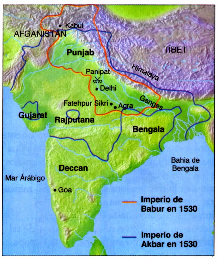 Los mogoles en el Renacimiento 1504 - 1605