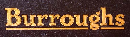 Burrowing into Burroughs typewriters/ /THE TYPEWRITER REVOLUTION