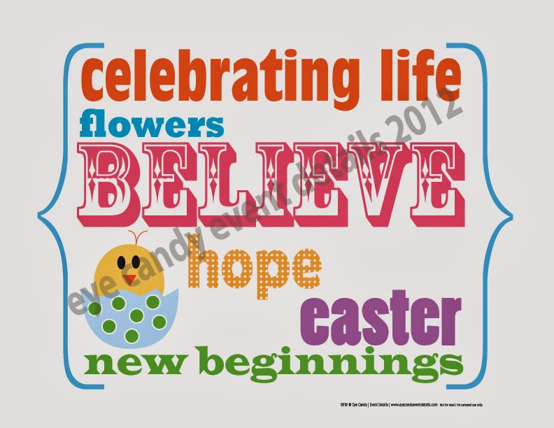 Eye Candy Creative Studio: {FREE Printable} EASTER/ NEW LIFE framed art ...
