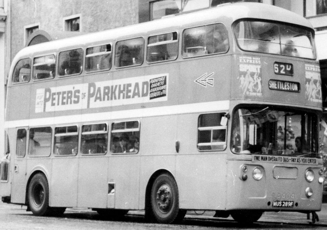 Tour Scotland: Old Photograph Double Decker Passenger Bus Shettleston ...