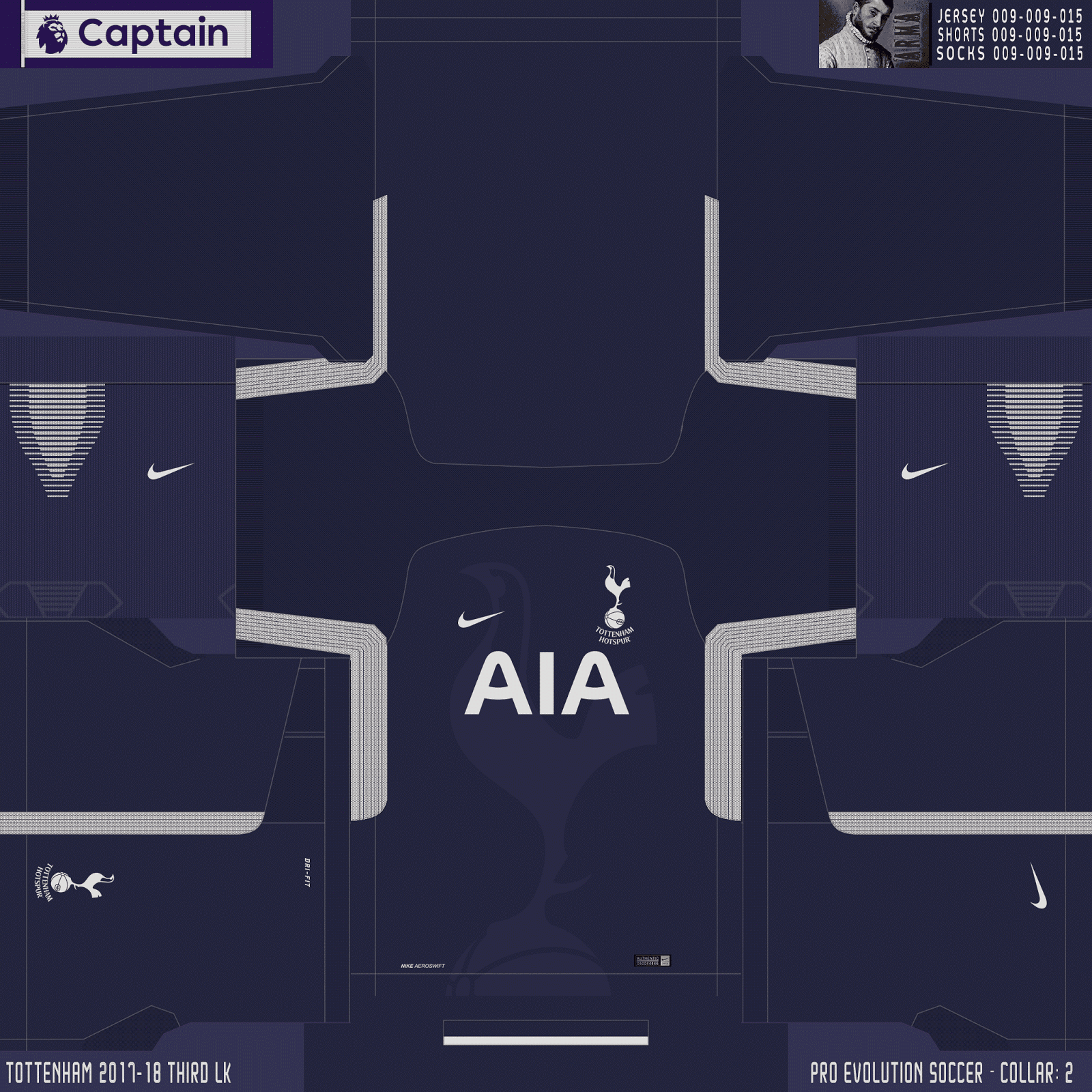 VINI MANIA PES FOREVER PC-PS3-PS4 KITS 2017-2018: Kits do Tottenham ...