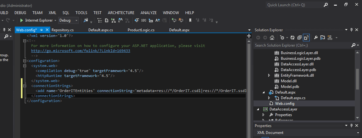 Unusual Programming: C# : Design Patterns : Hide Data Access Layer Using Repository Pattern For ...